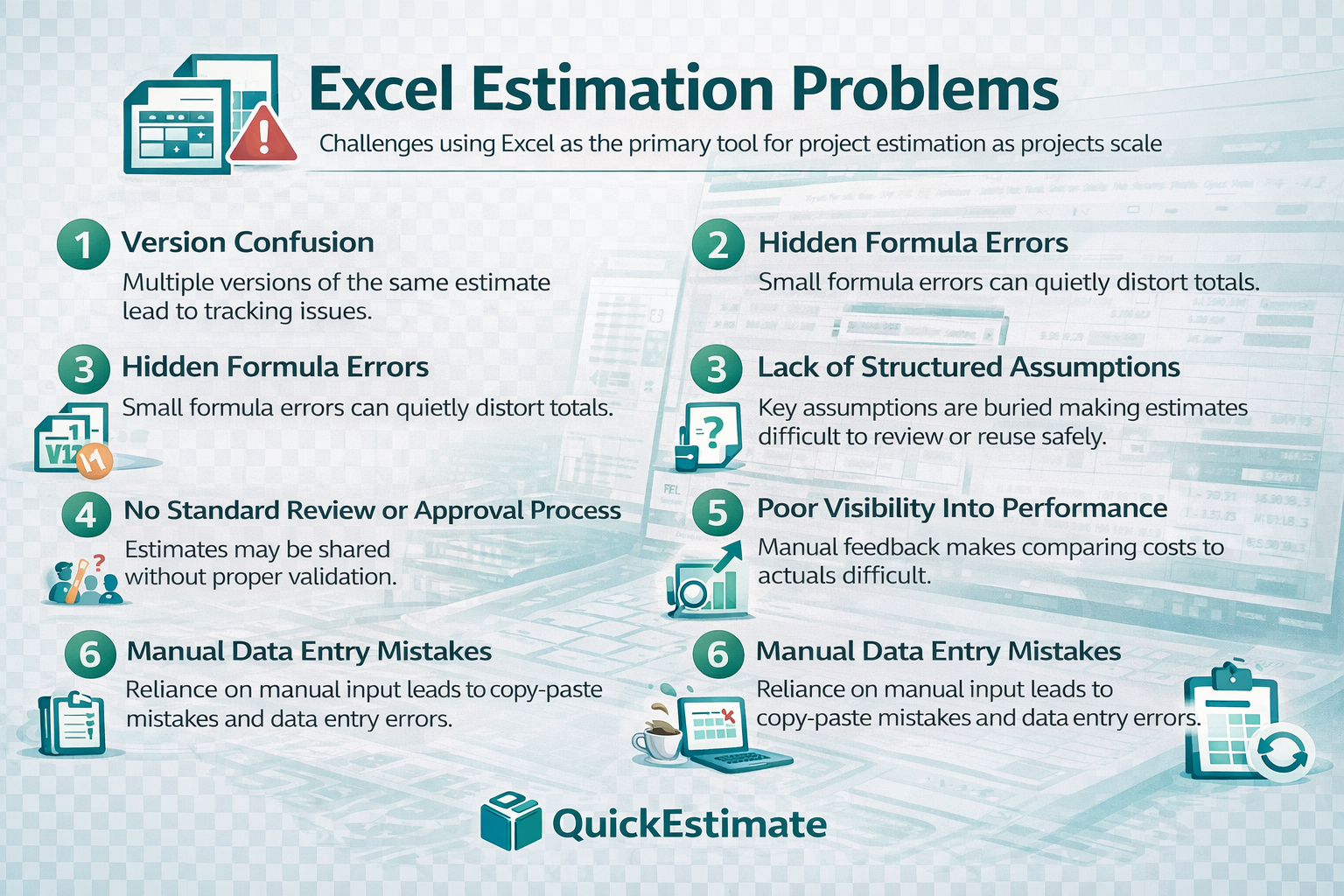 Excel estimation problems | Project Estimation Insights